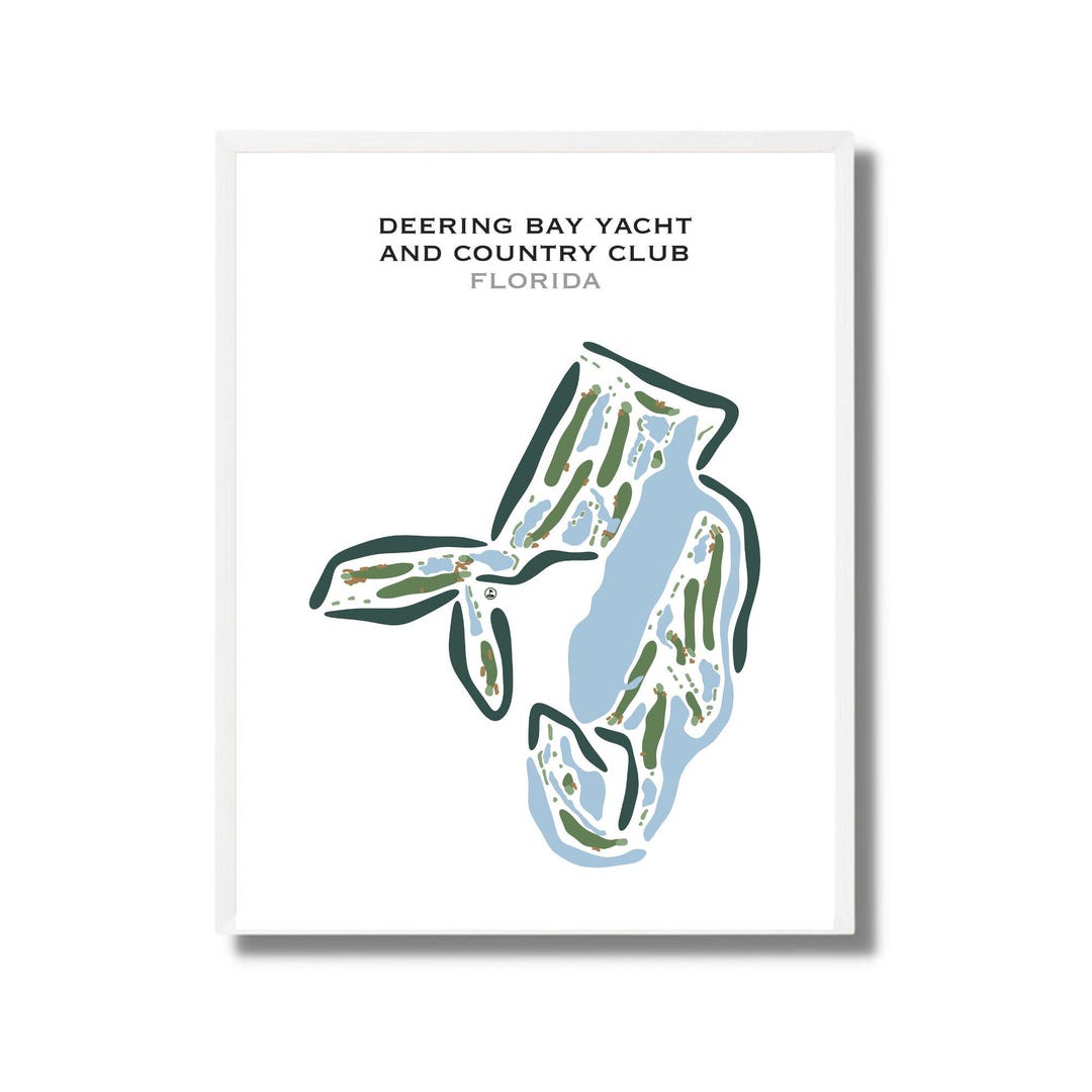 Deering Bay Yacht & Country Club, FL | Golf Course Map, Golf Map ...