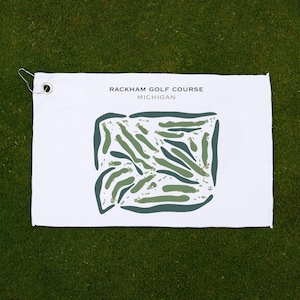 Rackham Golf Course, MI | Golf Course Map, Golf Map, Golfer Gift for ...