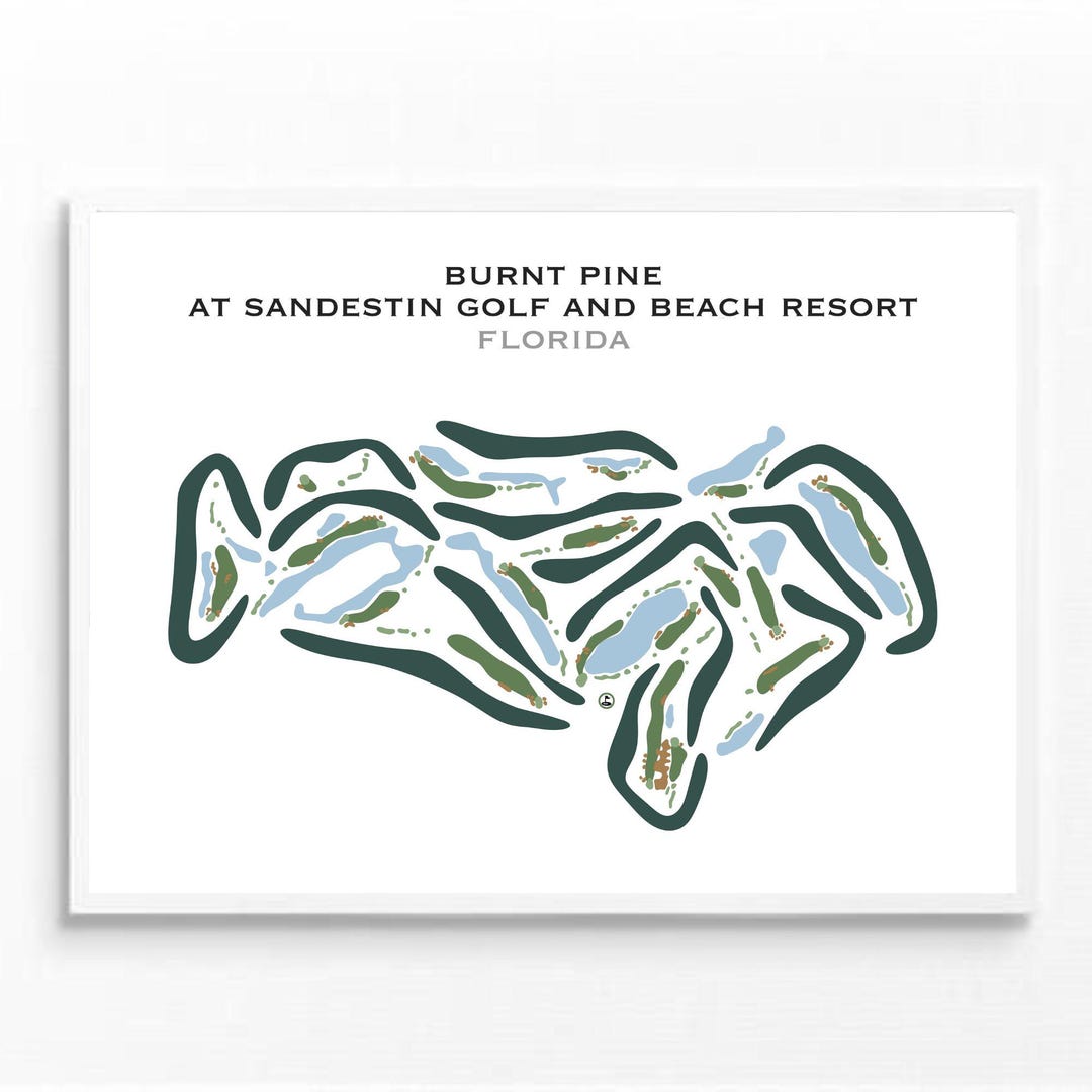 Burnt Pine at Sandestin Golf & Beach Resort, FL | Golf Course Map, Golf ...