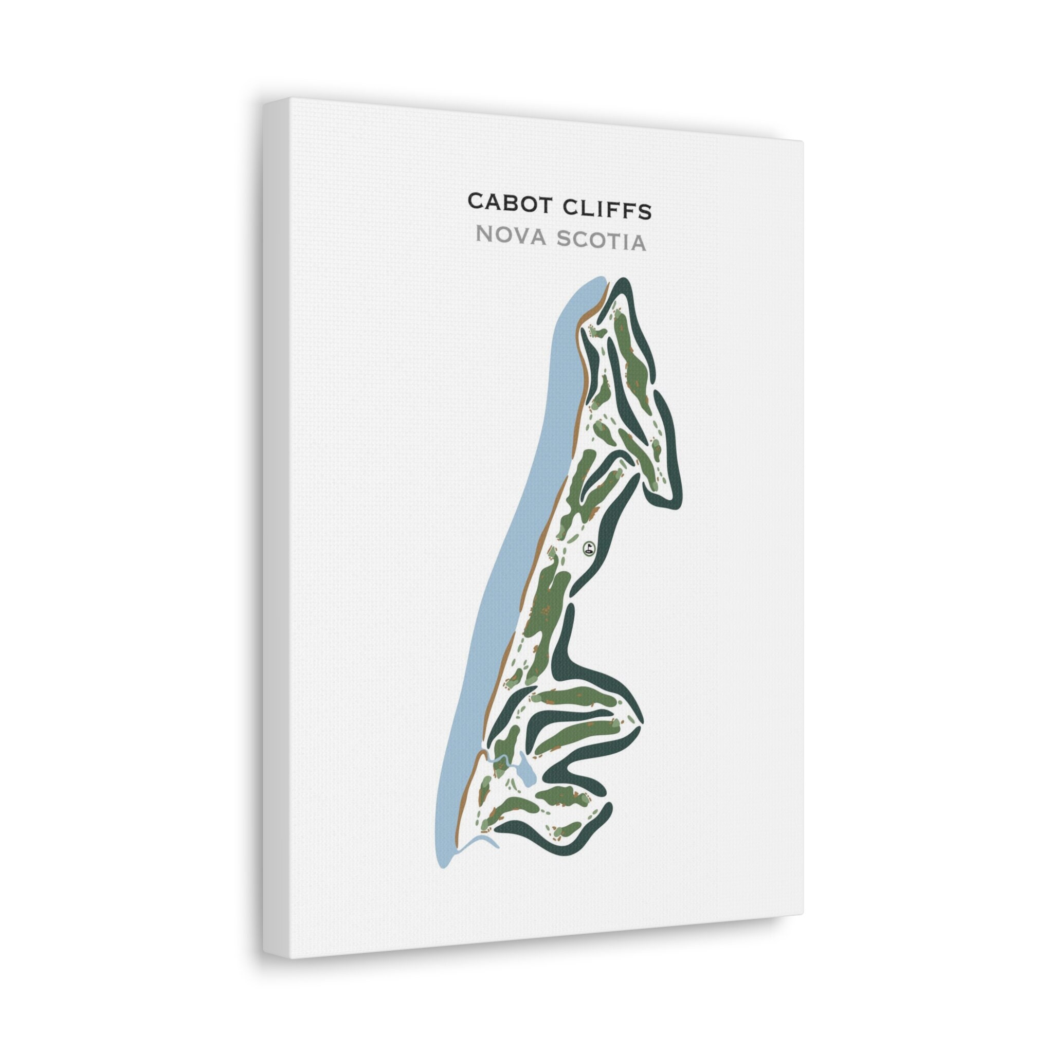 Cabot Cliffs, Canada Golf Course Map, Home Decor, Golfer Gift for Him ...