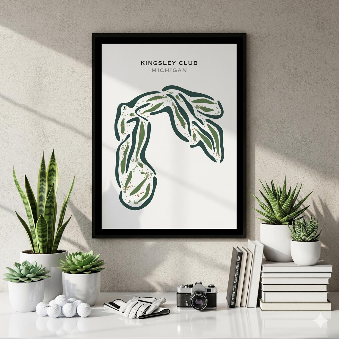 Kingsley Club, Michigan | Golf Course Map, Golf Gifts for Dad, Golfer ...
