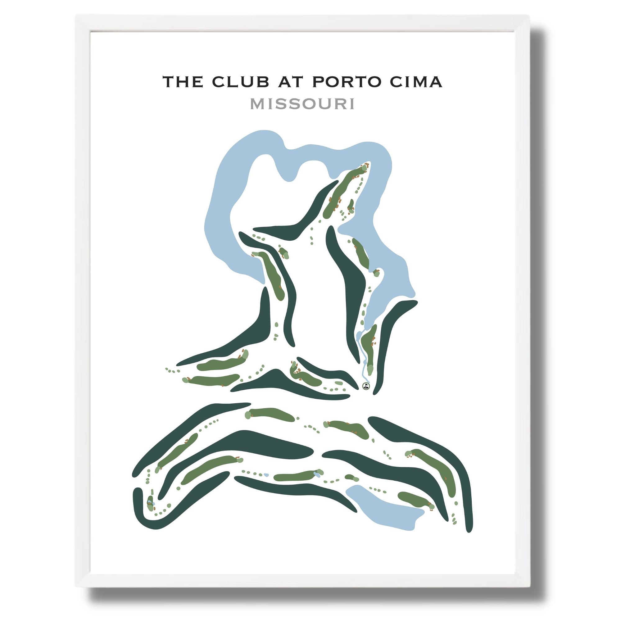 The Club at Porto Cima MO Golf Course Map Home Decor - Etsy