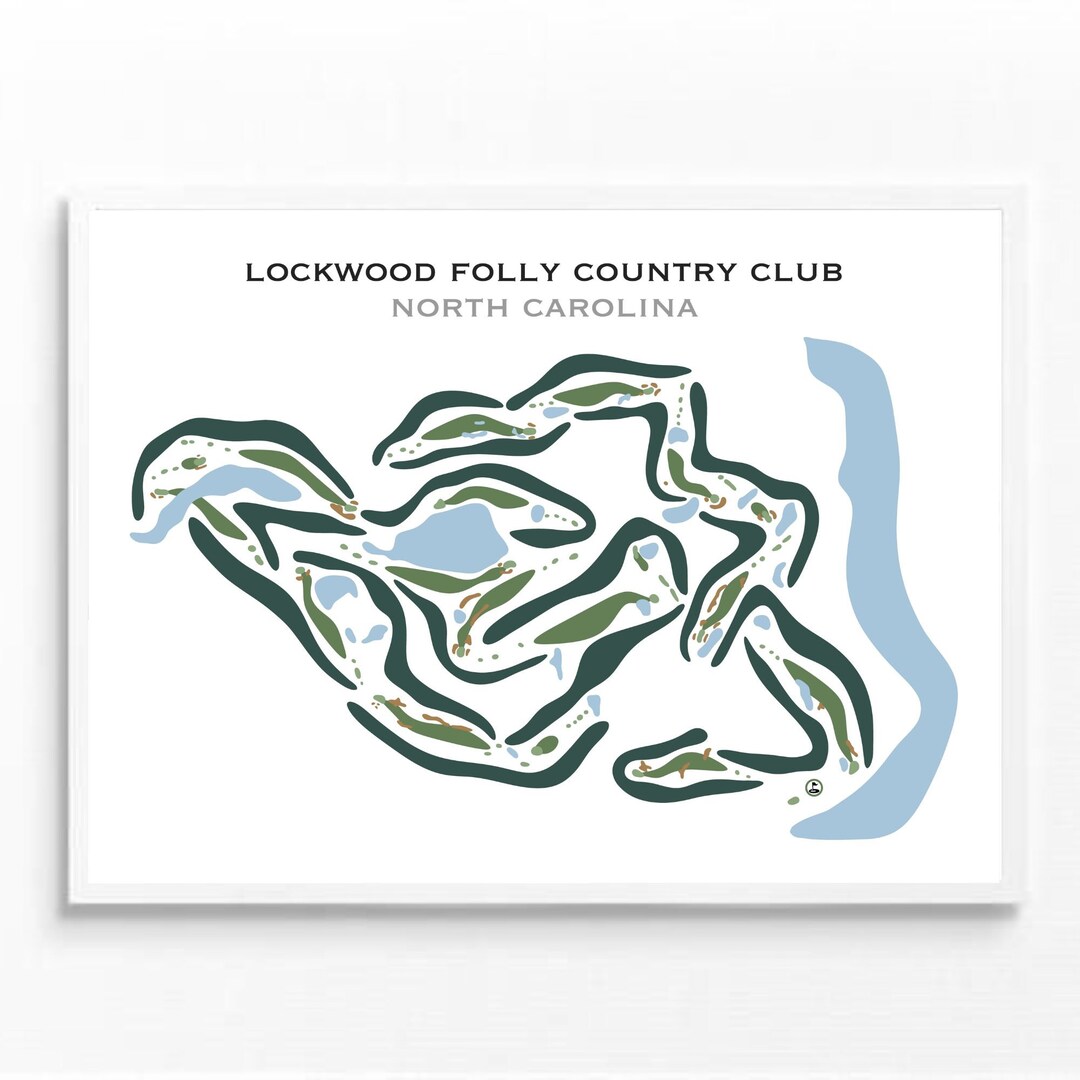 Lockwood Folly Country Club, NC | Golf Course Map, Golf Map, Golfer ...
