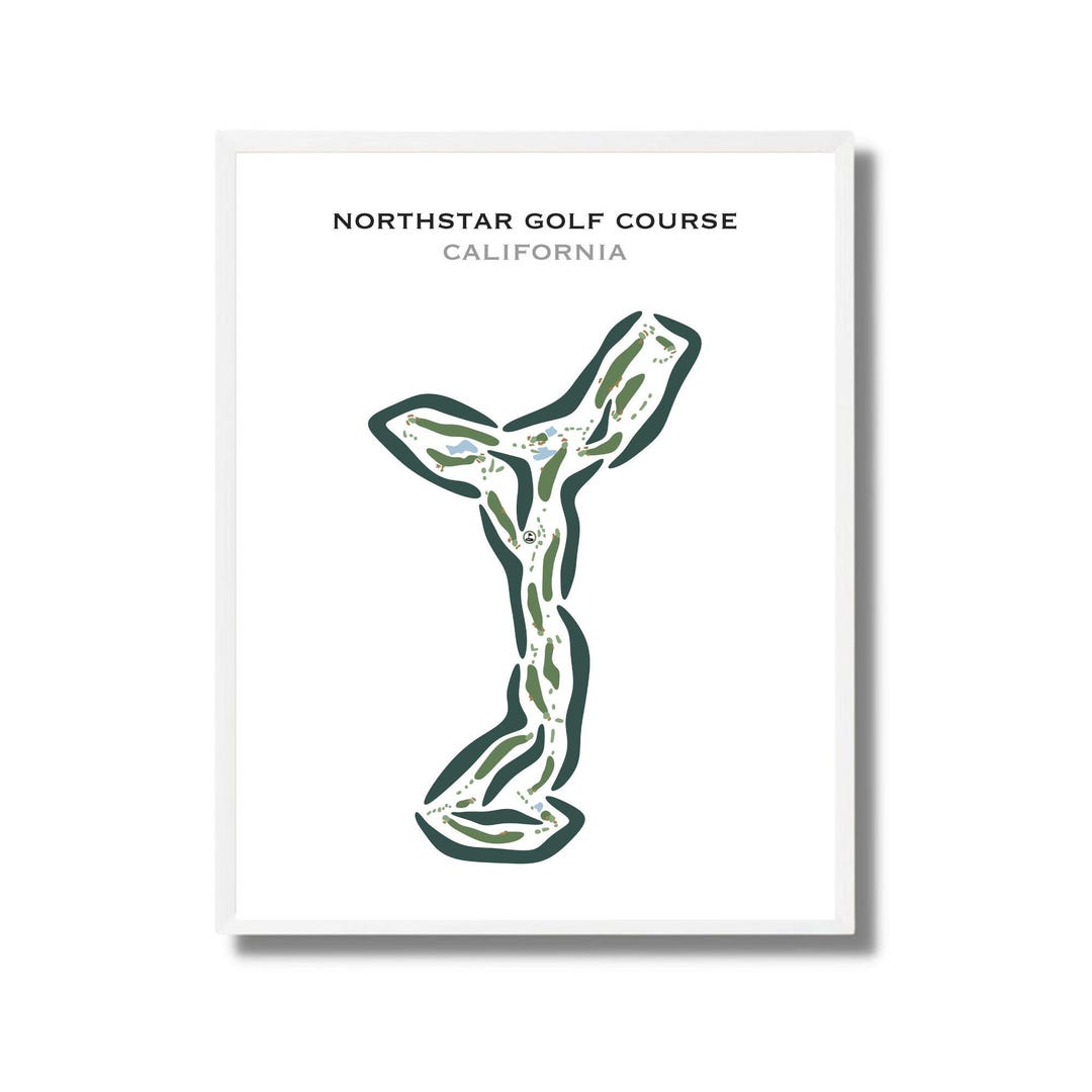 Northstar Golf Course, CA | Golf Course Map, Golf Map, Golfer Gift for ...