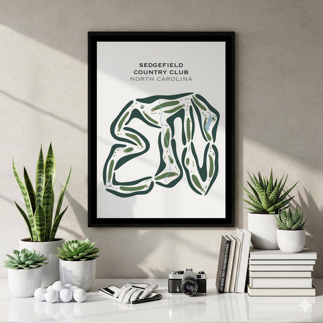 Sedgefield Country Club, North Carolina, Golf Course Print, Golf Golf ...