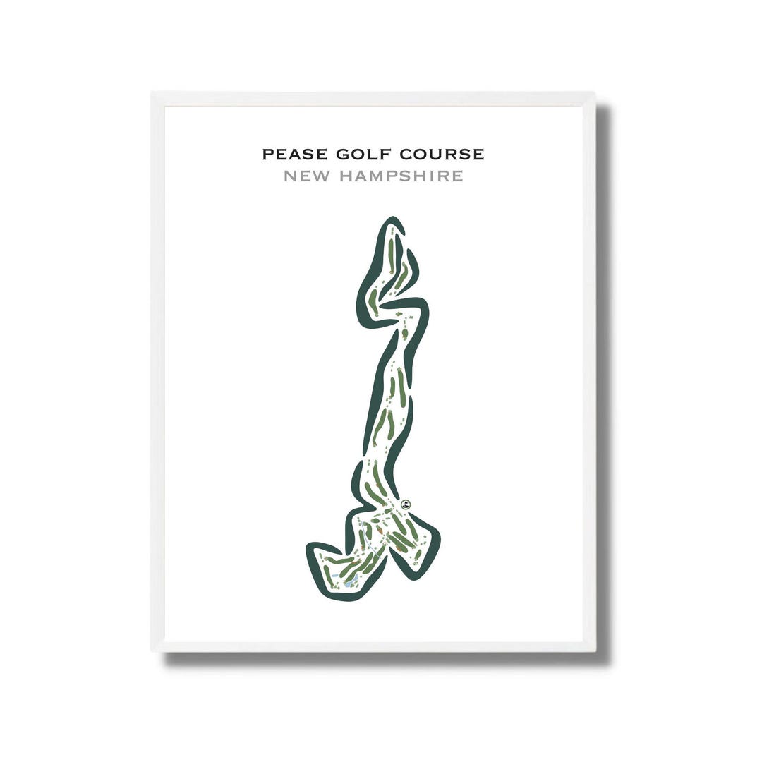 Pease Golf Course, NH | Golf Course Map, Golf Map, Golfer Gift for Him ...