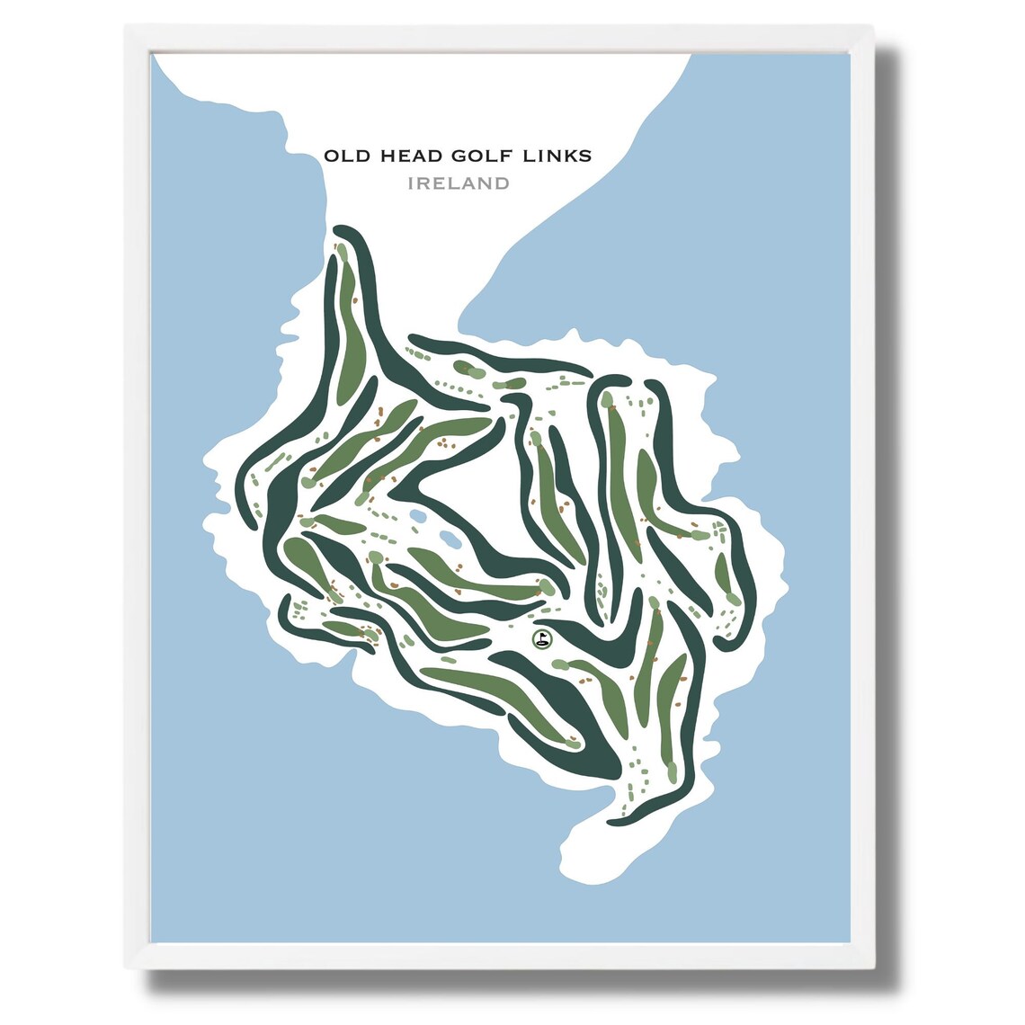 Old Head Golf Links Ireland Golf Course Map Golf Course - Etsy