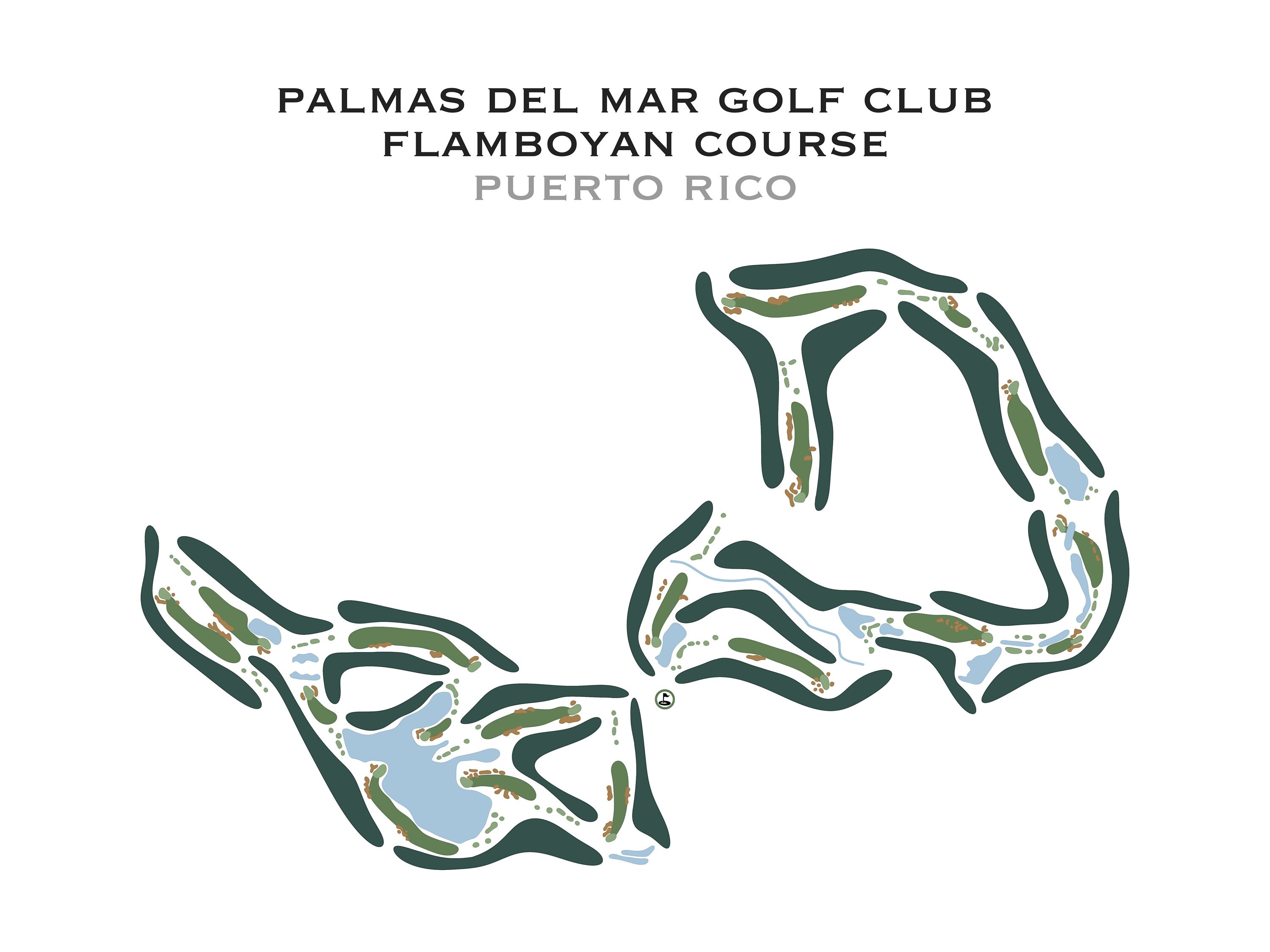 Palmas Del Mar Golf Club Flamboyan Golf Course Puerto Rico - Etsy