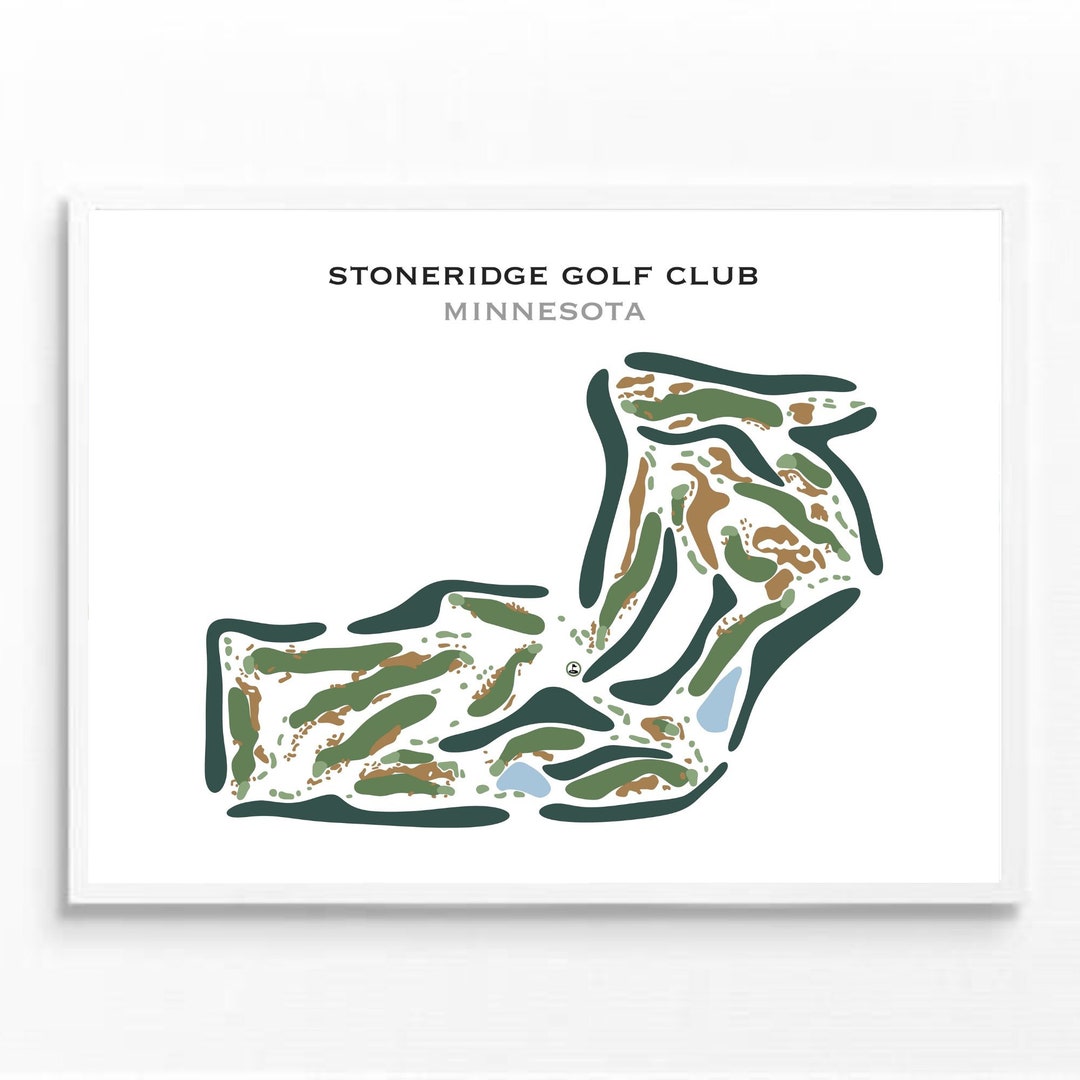 Stoneridge Golf Club, MN | Golf Course Map, Golf Map, Golfer Gift for ...