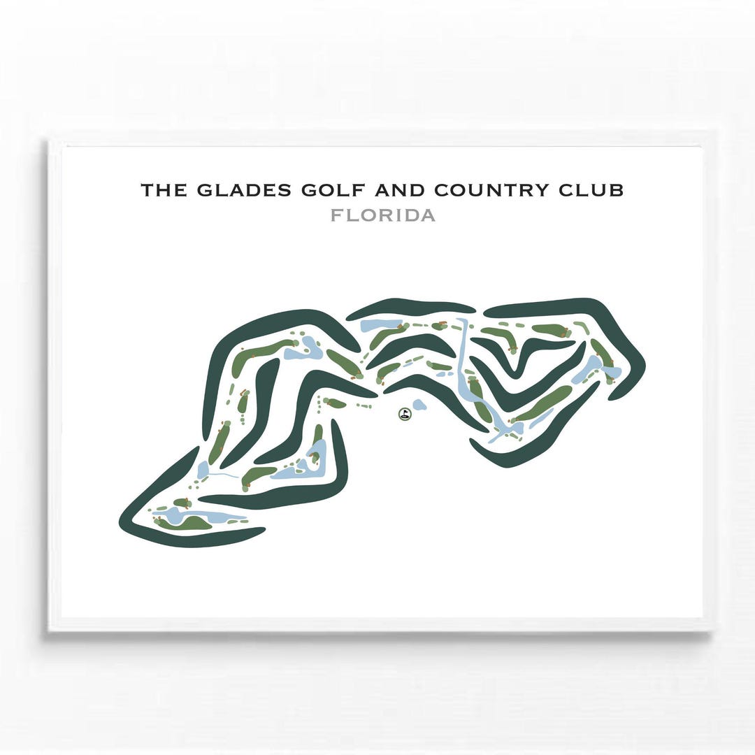The Glades Golf & Country Club, FL | Golf Course Map, Golf Map,golfer ...