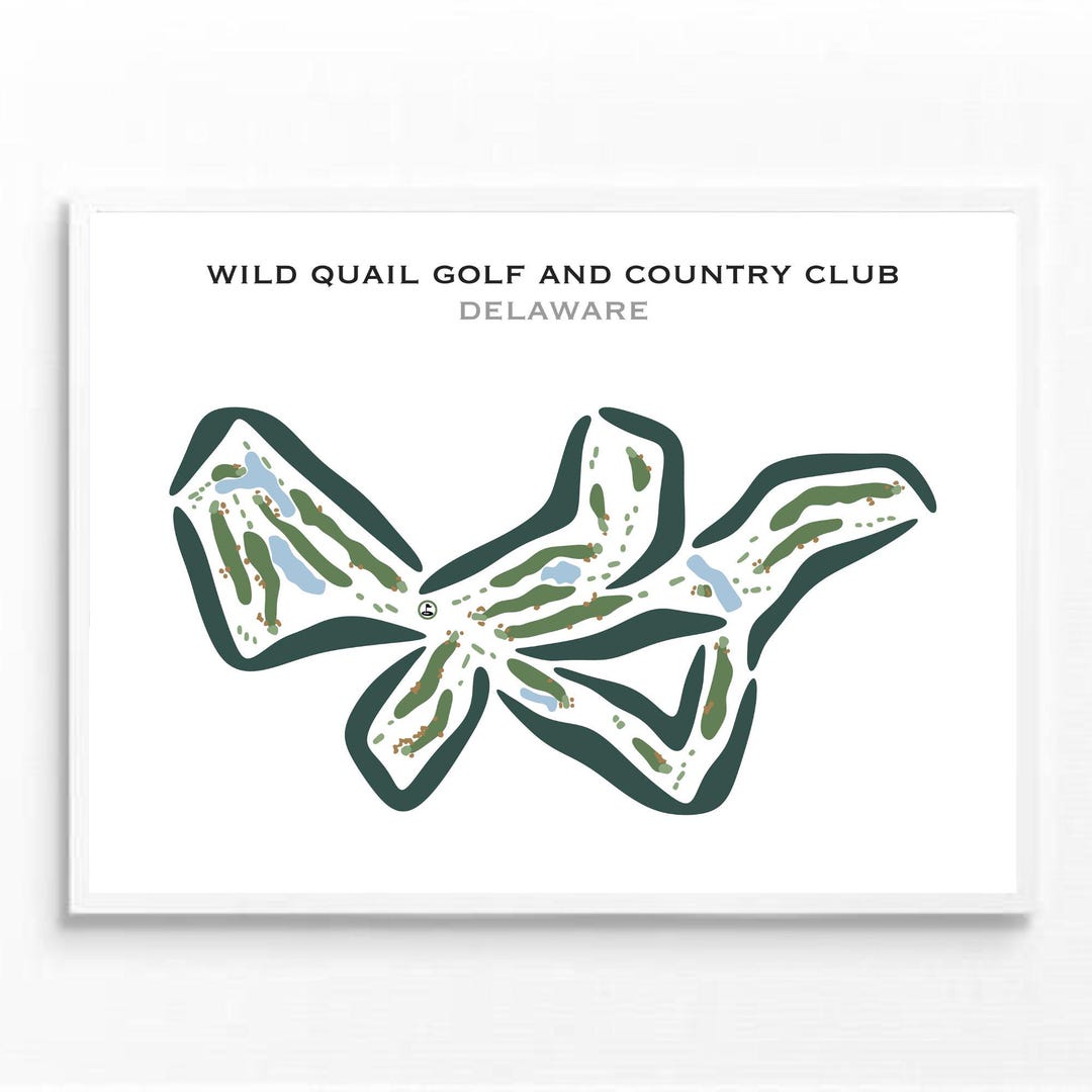 Wild Quail Golf & Country Club, DE | Golf Course Map, Golf Map,golfer ...
