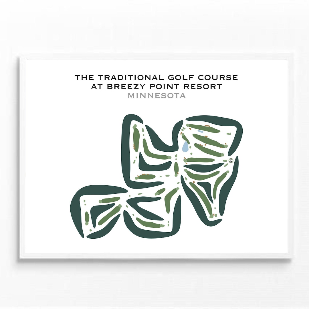 Traditional Golf Course at Breezy Point Resort, MN | Golf Course Map ...