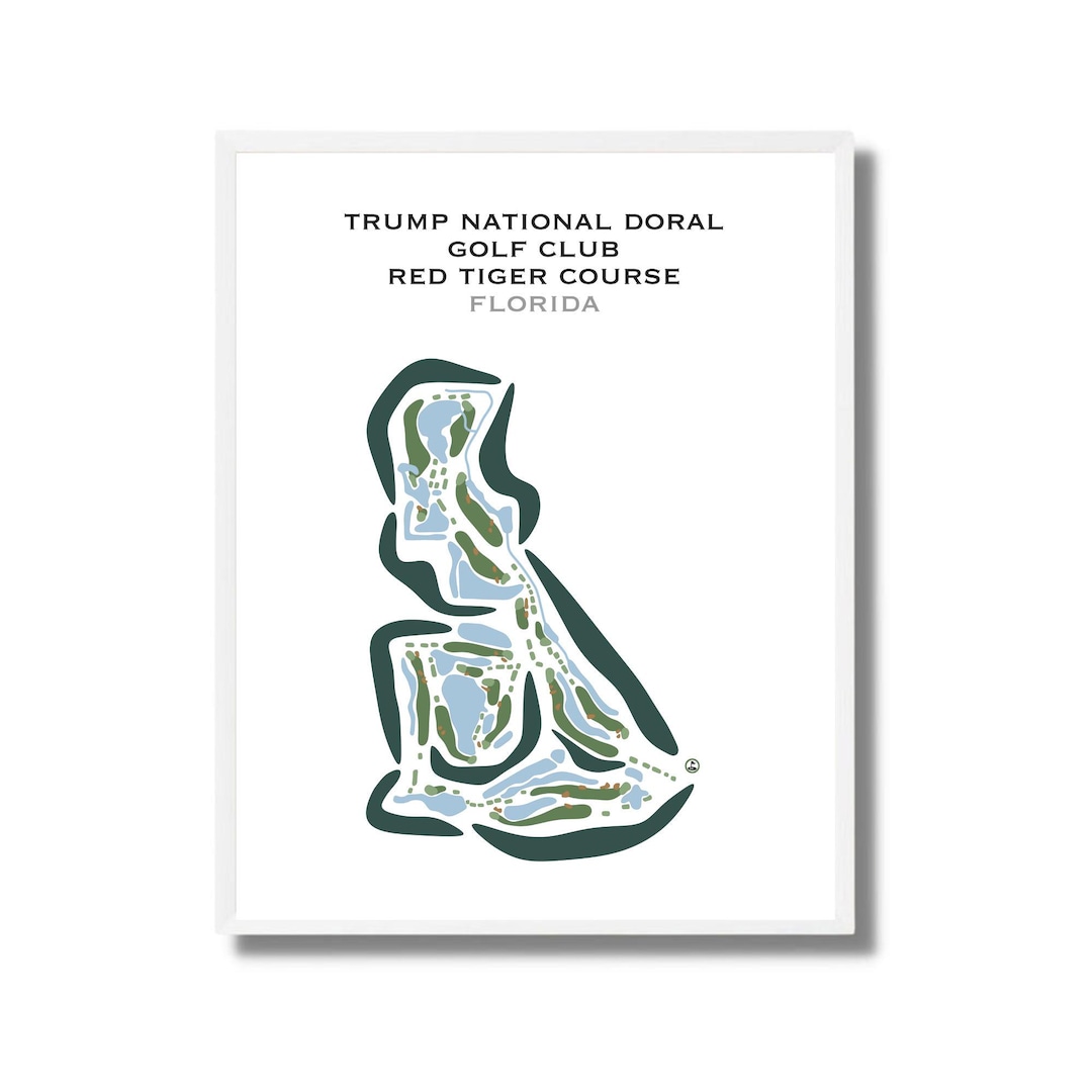 Trump National Doral Golf Club, Red Tiger Course, FL | Golf Course Map ...