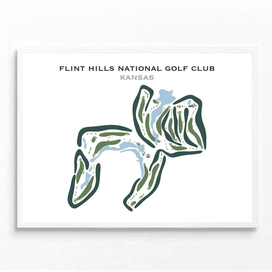 Flint Hills National Golf Club, Kansas, Golf Course Map, Golf Décor ...