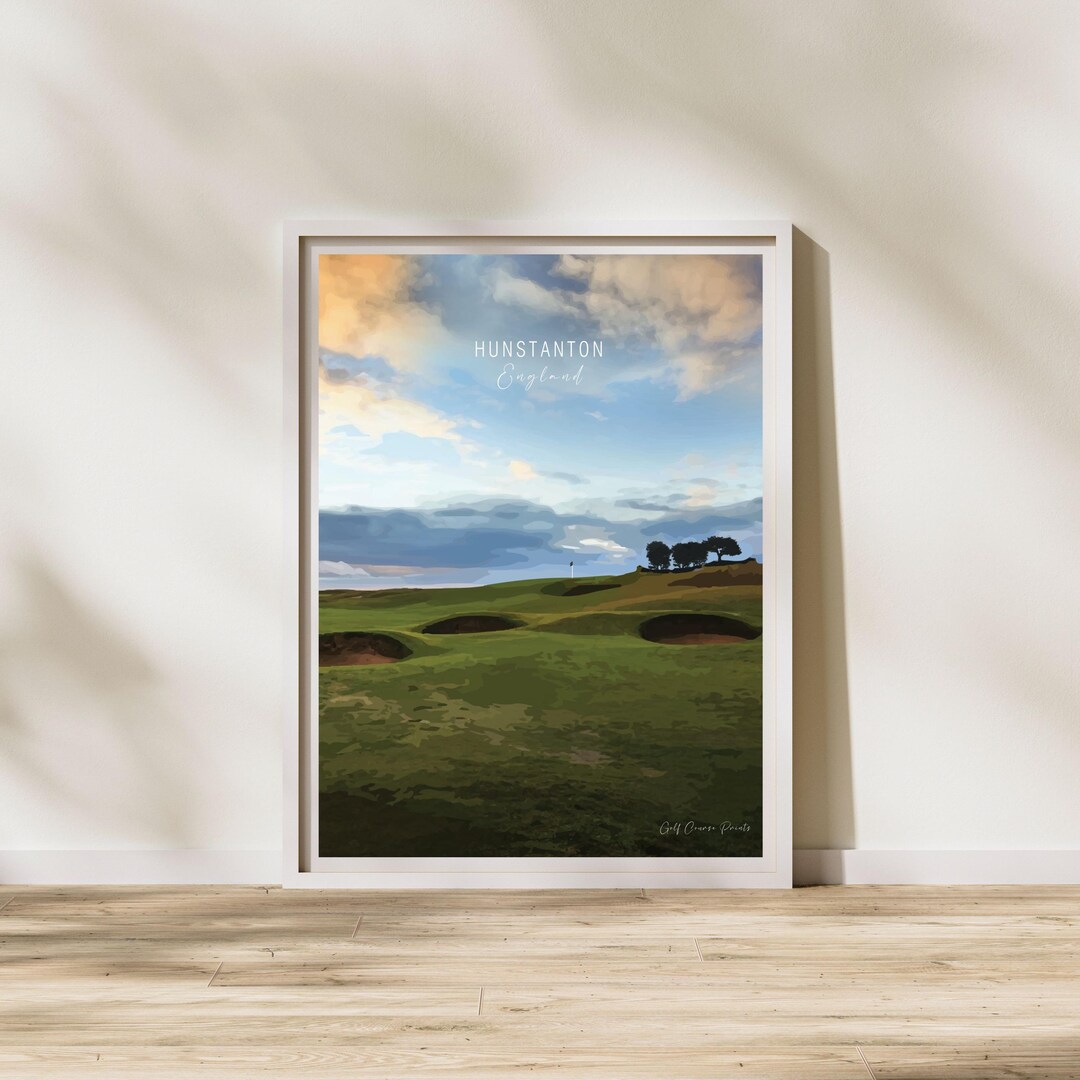 Hunstanton Golf Club, England | Signature Hole Golf Poster, Golf Décor ...