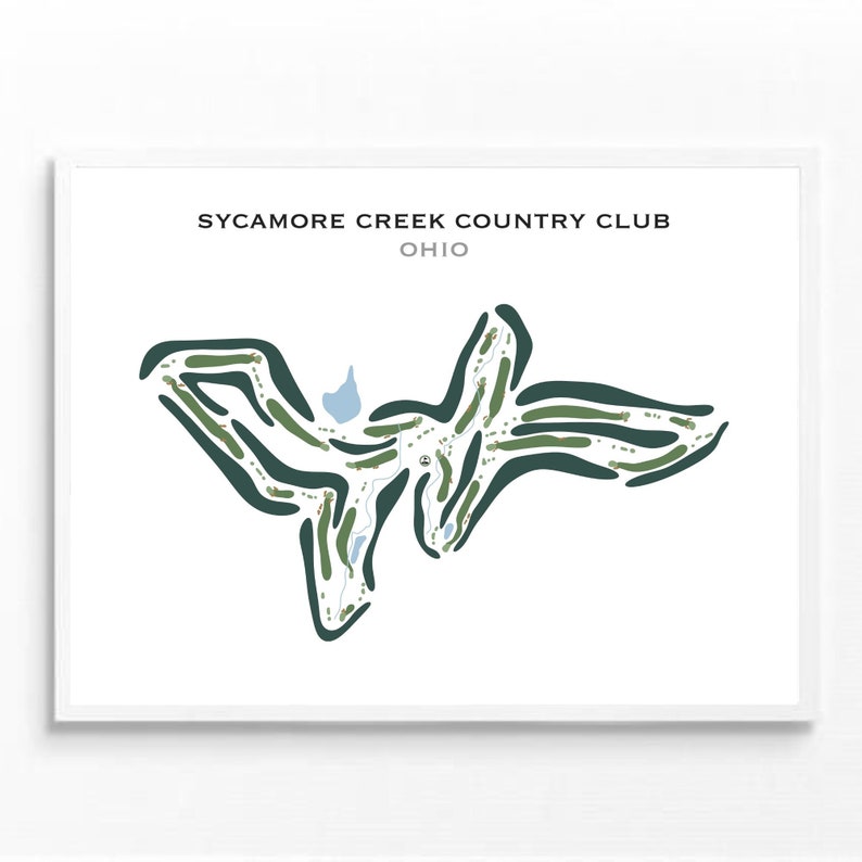 Sycamore Creek Country Club, OH | Golf Course Map, Golf Map, Golfer ...