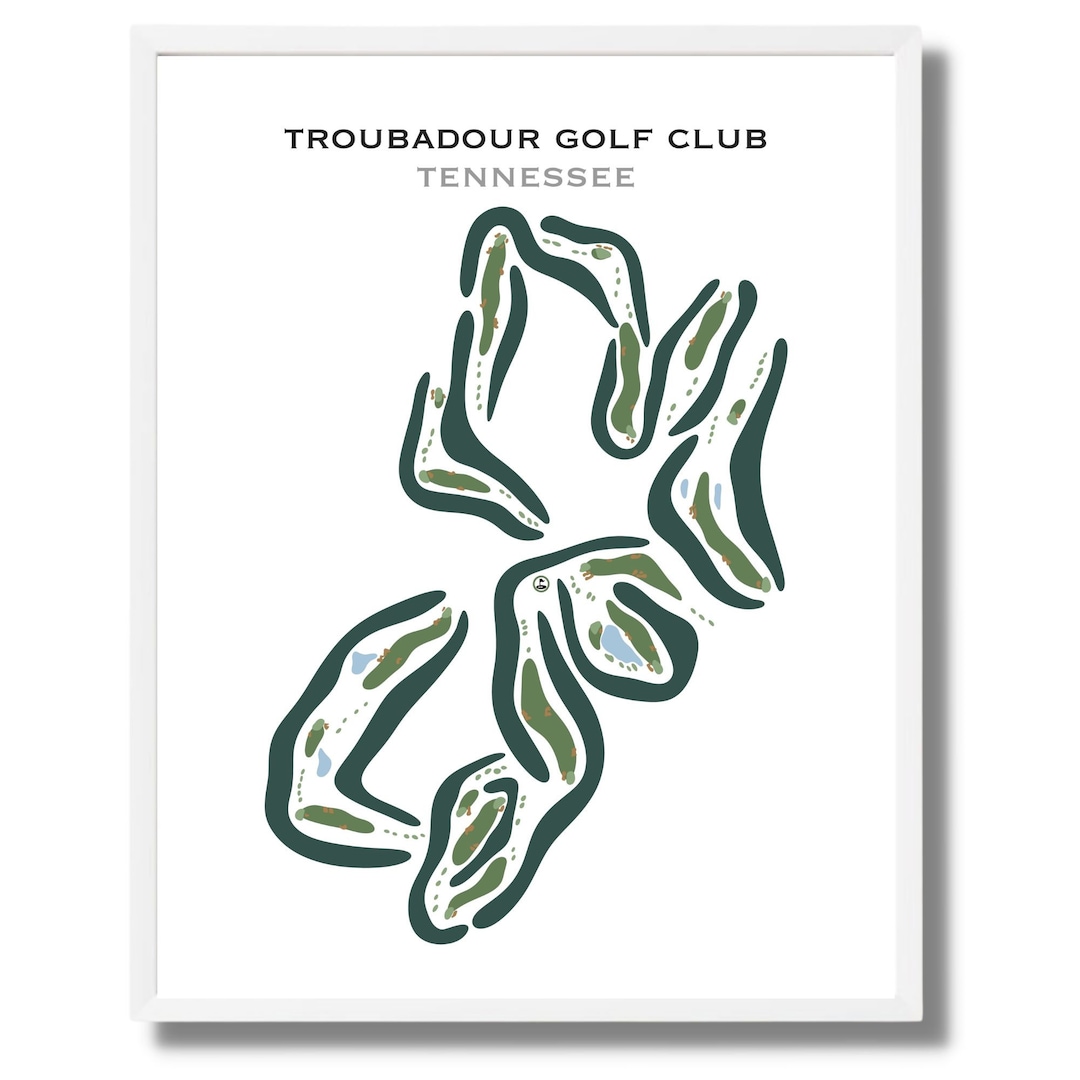 Troubadour Golf and Field Club Tennessee Golf Course Print - Etsy