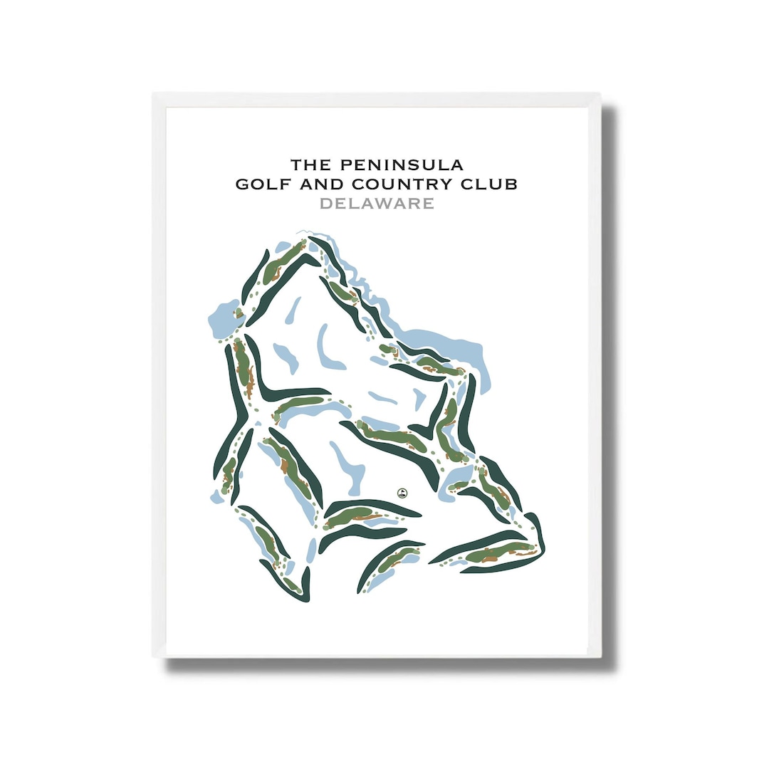 The Peninsula Golf & Country Club, DE | Golf Course Map, Golf Map ...