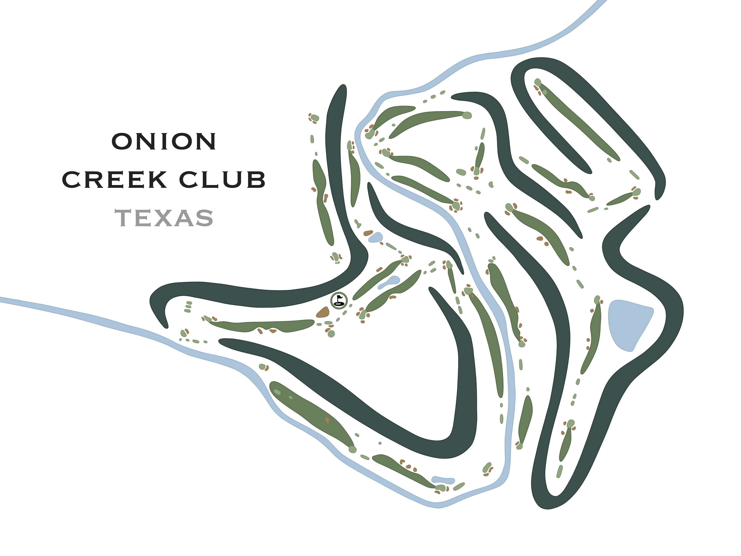 Onion Creek Golf Course Layout