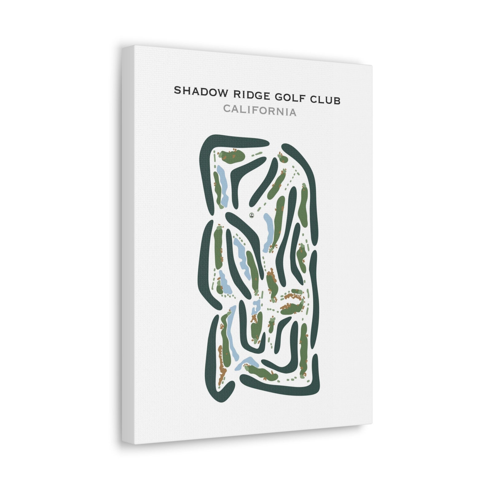 Shadow Ridge Golf Club, CA | Golf Course Map, Golf Map, Golfer Gift for ...