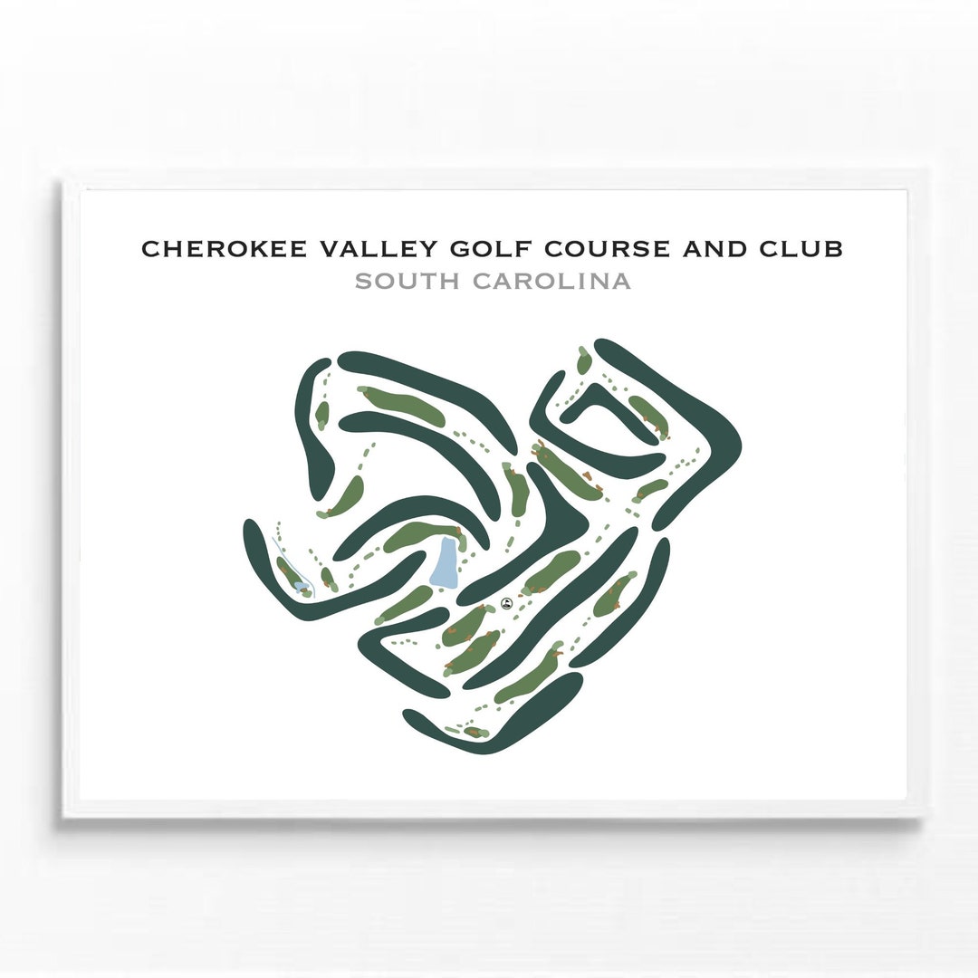 Cherokee Valley Golf Course and Club, SC | Golf Course Map, Golf Map ...