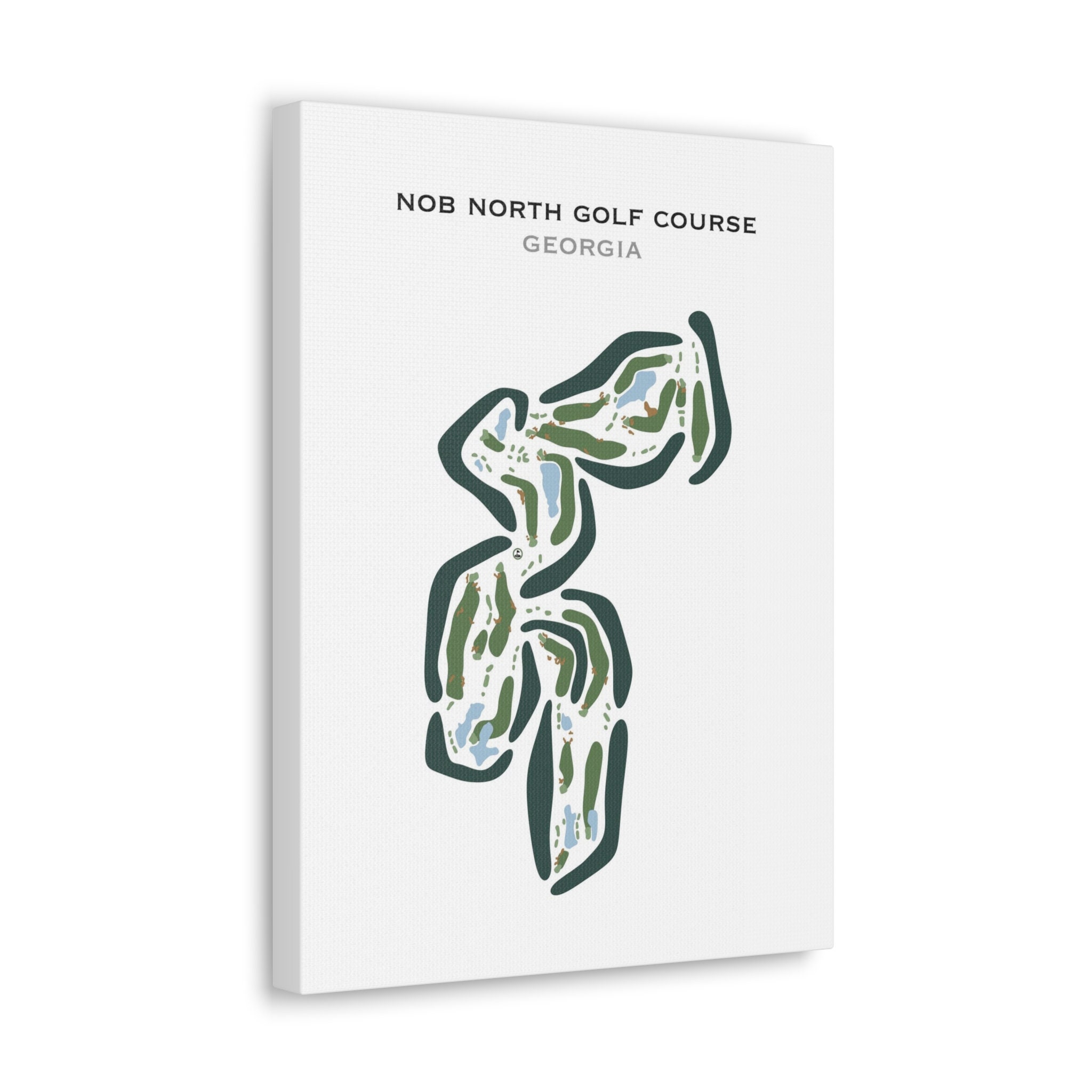 Nob North Golf Course, GA | Golf Course Map, Golf Map, Golfer Gift for ...