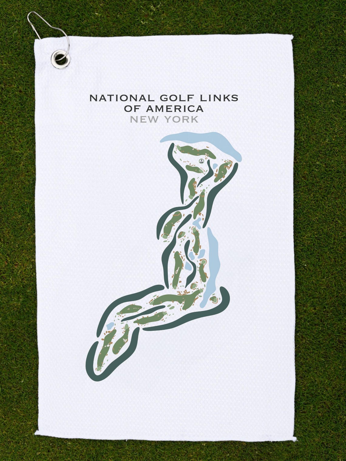 National Golf Links of America Map Art, New York Golf Course Print - Etsy