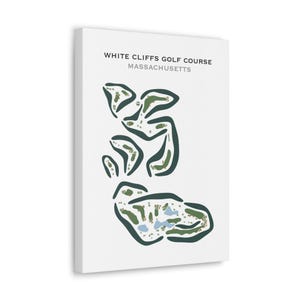 White Cliffs Golf Course, MA | Golf Course Map, Golf Map, Golfer Gift ...