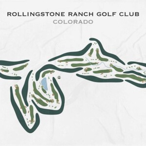 Rollingstone Ranch Golf Club, CO | Golf Course Map, Decor, Golfer Gift ...