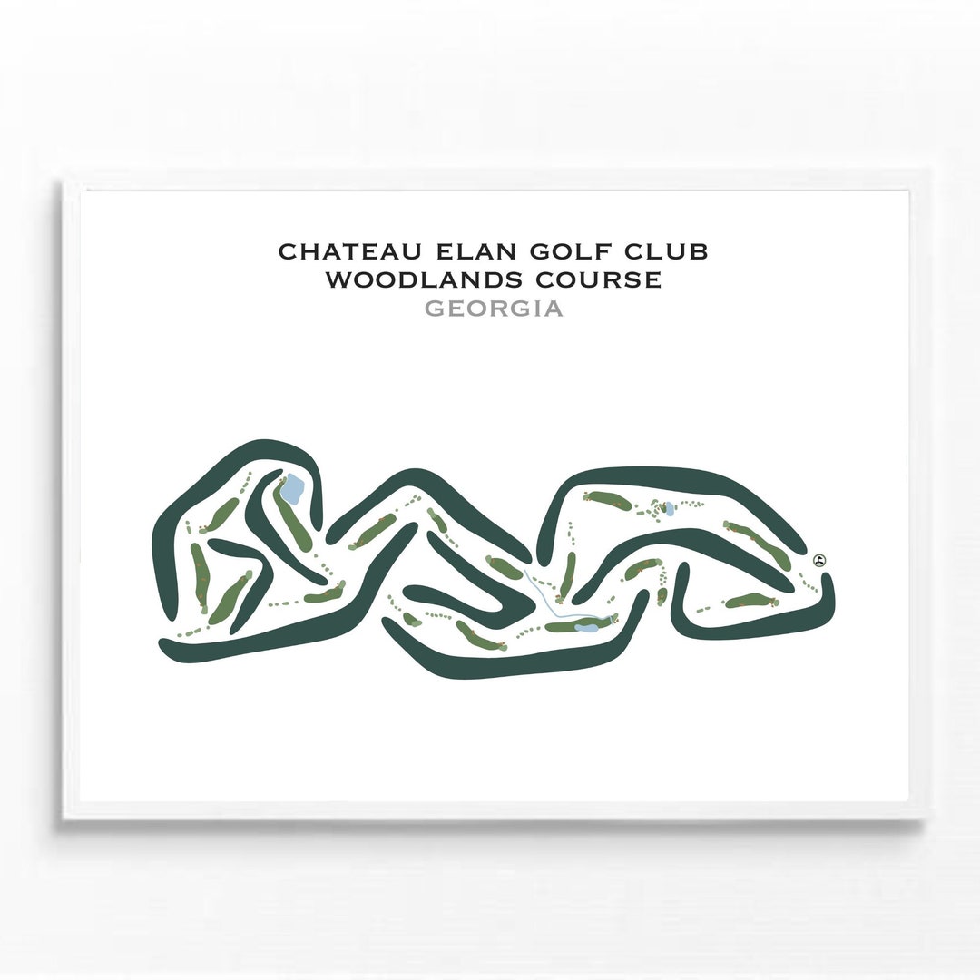 Chateau Elan Golf Club - Woodlands Course, GA | Golf Course Map, Golf ...