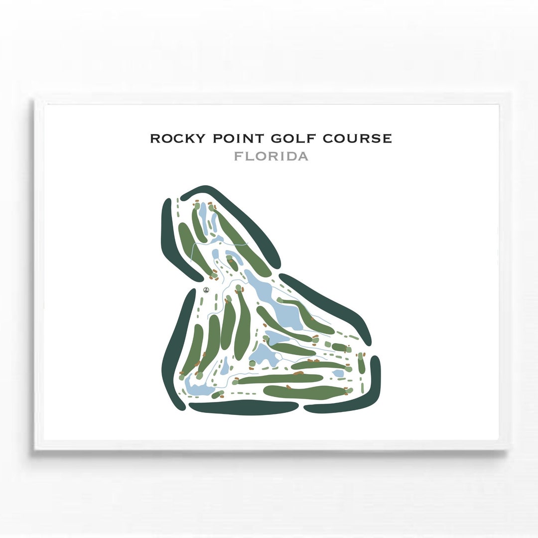 Rocky Point Golf Course, FL | Golf Course Map, Golf Map, Golfer Gift ...