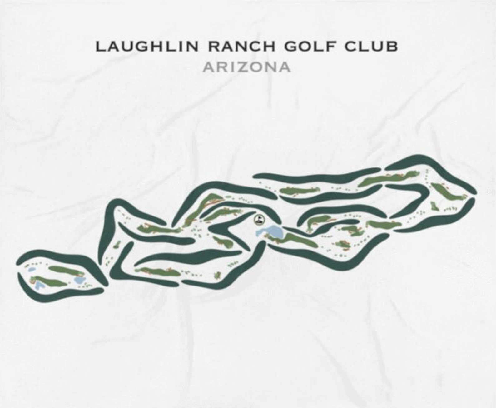 Laughlin Ranch Golf Club, Arizona Golf Course Map, Perfect Gift for Him ...