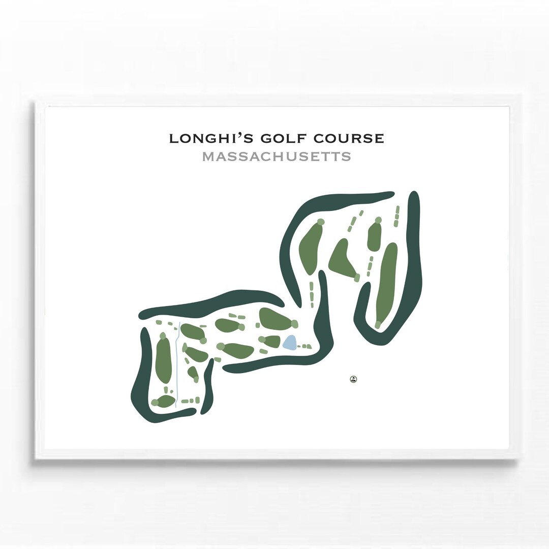 Longhi's Golf Course, MA | Golf Course Map, Golf Map, Golfer Gift for ...