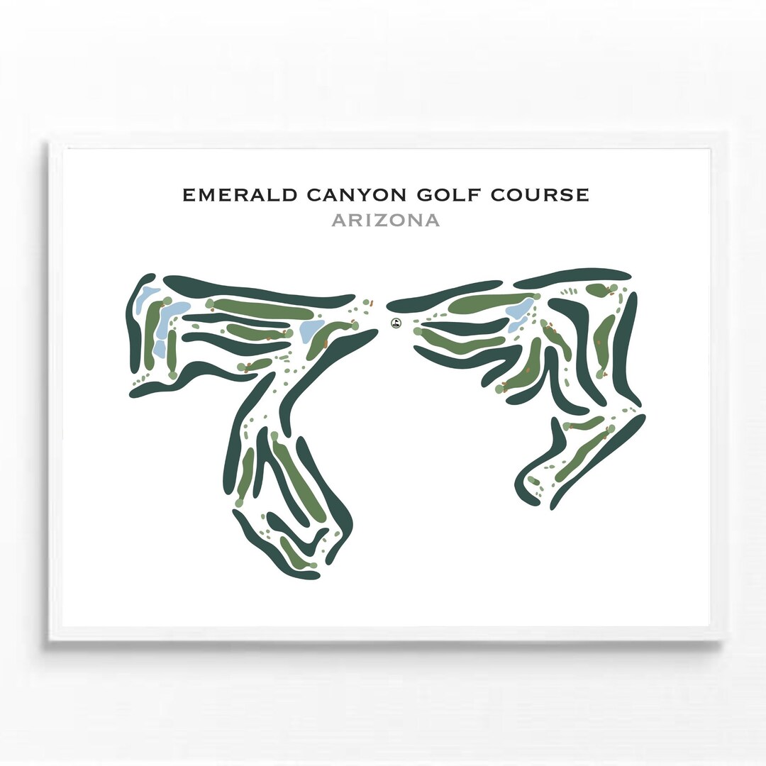 Emerald Canyon Golf Course, AZ | Golf Course Map, Golf Map, Golfer Gift ...