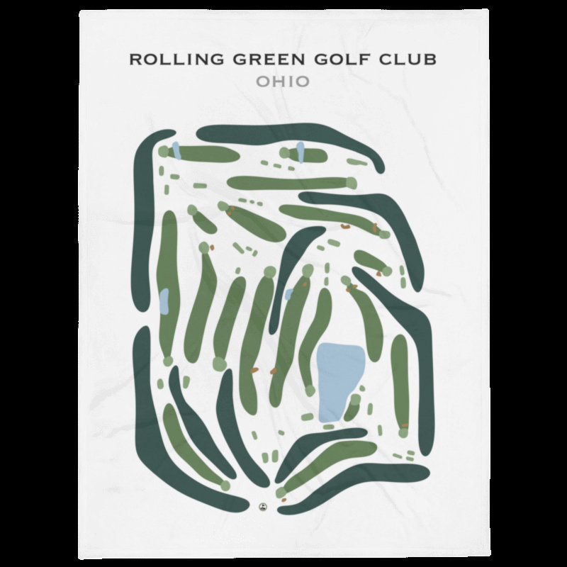 Rolling Green Golf Club, OH Golf Course Map, Home Decor, Golfer Gift ...