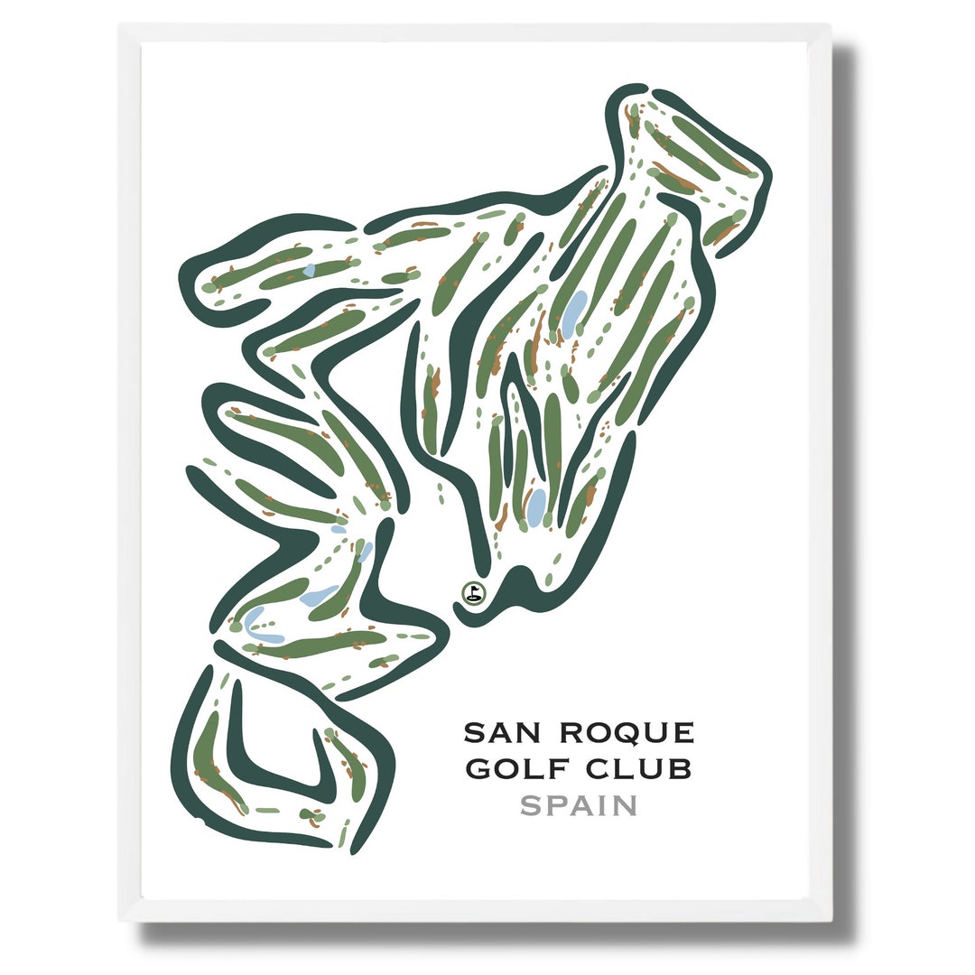 San Roque Golf Club Spain Golf Course Map Golf Course - Etsy