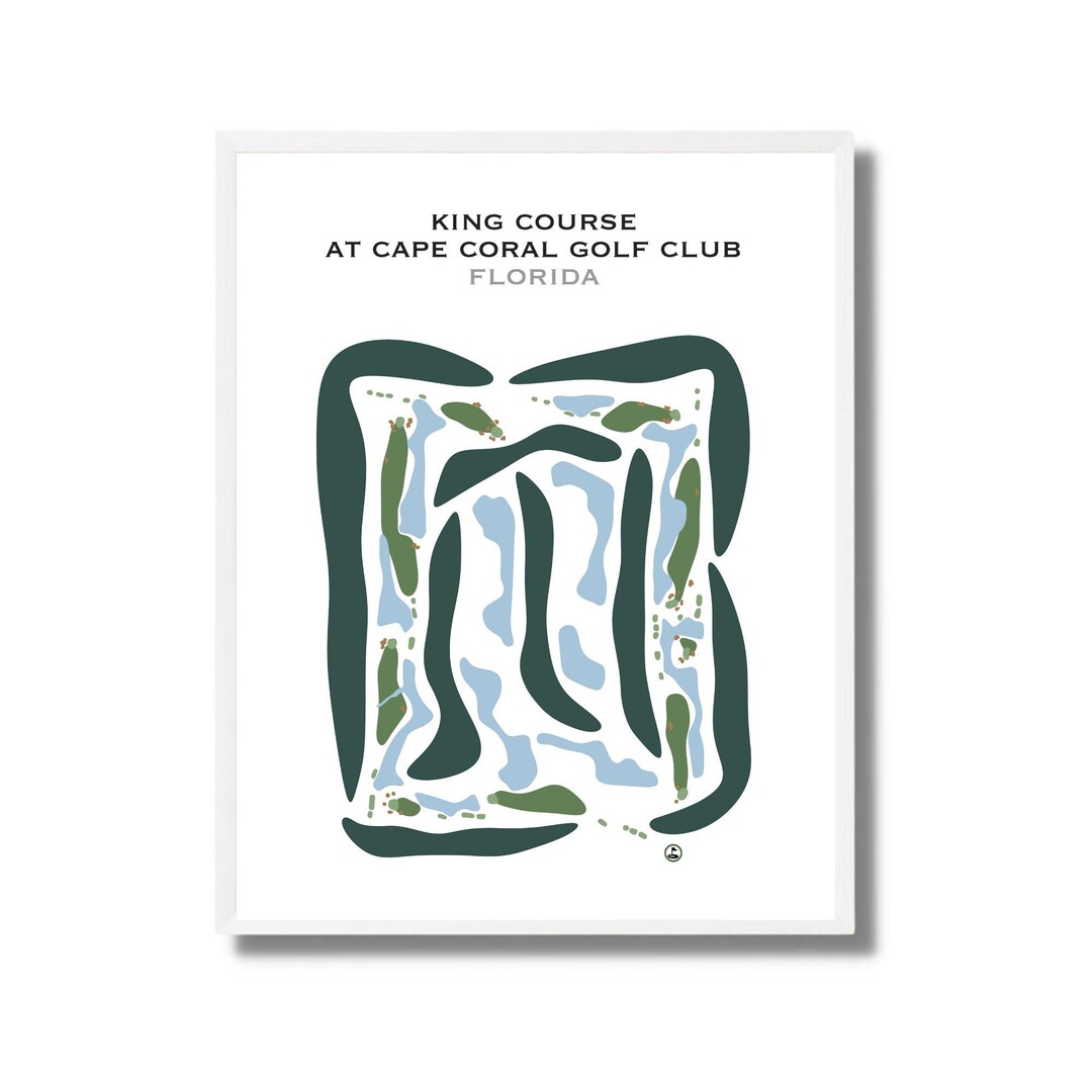 King Course at Cape Royal Golf Club, FL | Golf Course Map, Golf Map ...