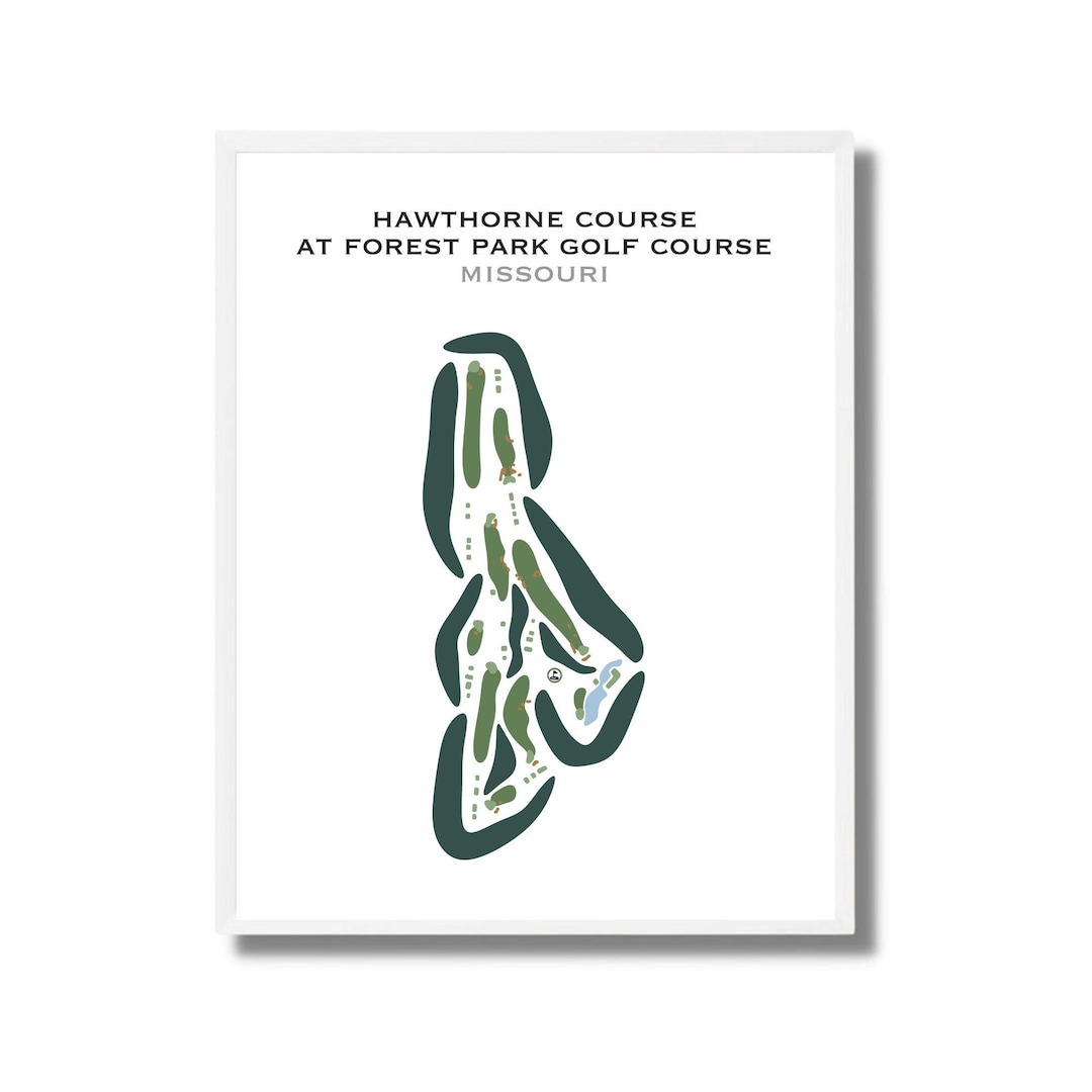 Hawthorne Course at Forest Park Golf Course, MO | Golf Course Map, Golf ...