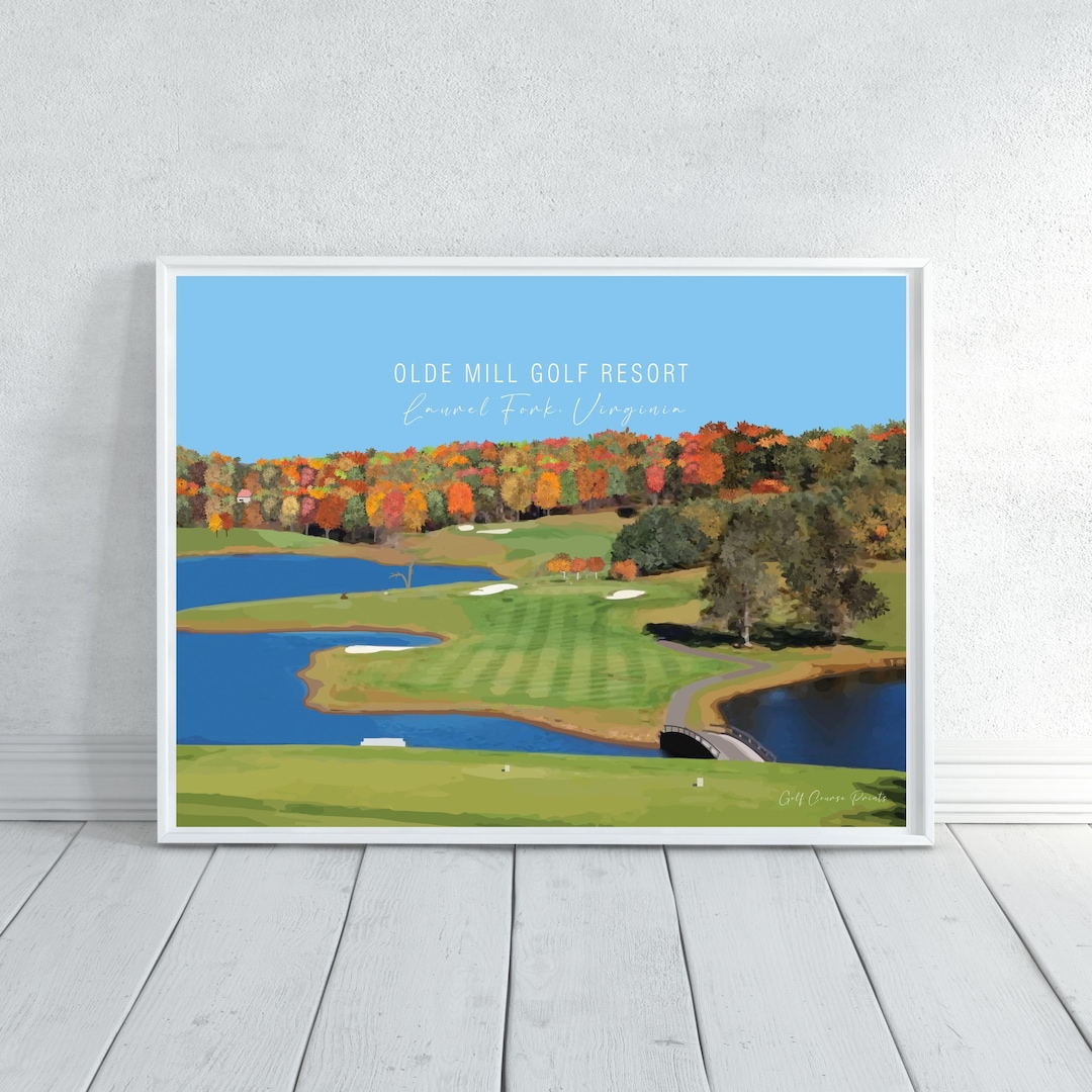 Olde Mill Golf Resort, Virginia | Signature Hole Golf Poster, Golf ...