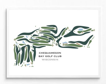 Golf Course Map Wisconsin - Etsy