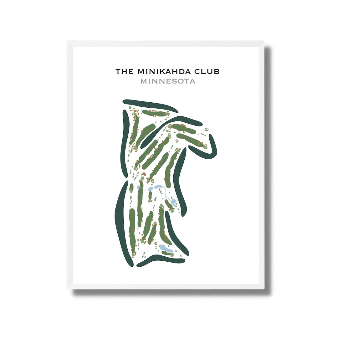 The Minikahda Club, Minnesota| Golf Course Map, Golf Map, Golfer Gift ...