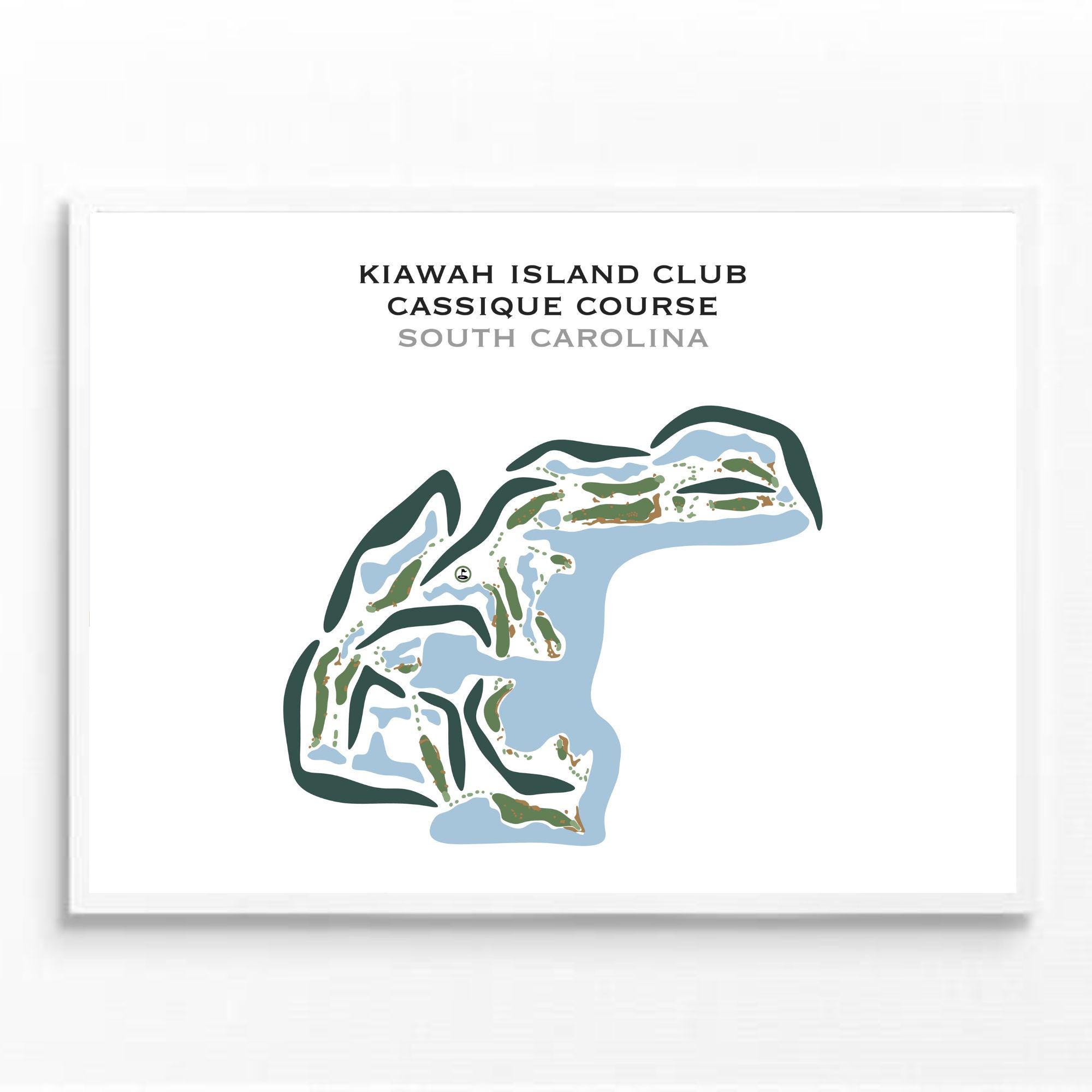 Kiawah Island Club - Cassique Course, SC | Golf Course Map, Golf Map ...