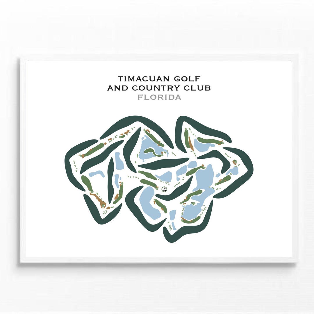 Timacuan Golf & Country Club, FL | Golf Course Map, Golf Map, Golfer ...