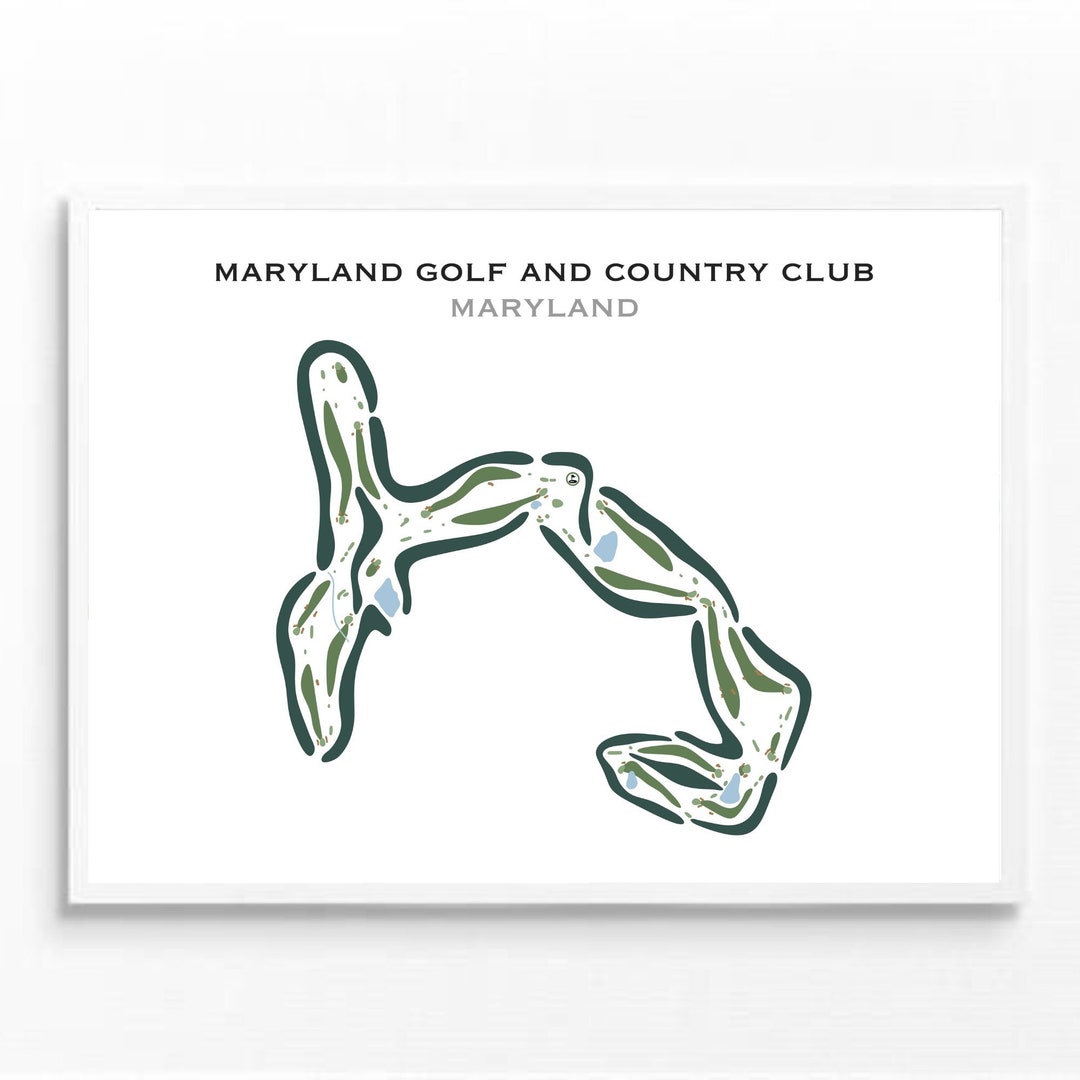 Maryland Golf and Country Club, Bel Air, Maryland, Golf Course Map ...