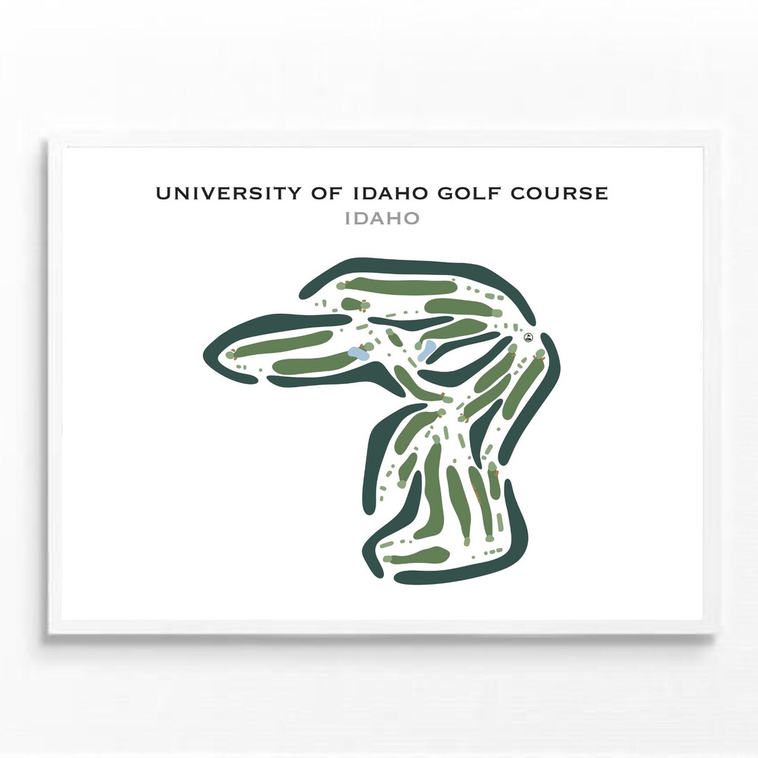 University of Idaho Golf Course, ID | Golf Course Map, Golf Map, Golfer ...
