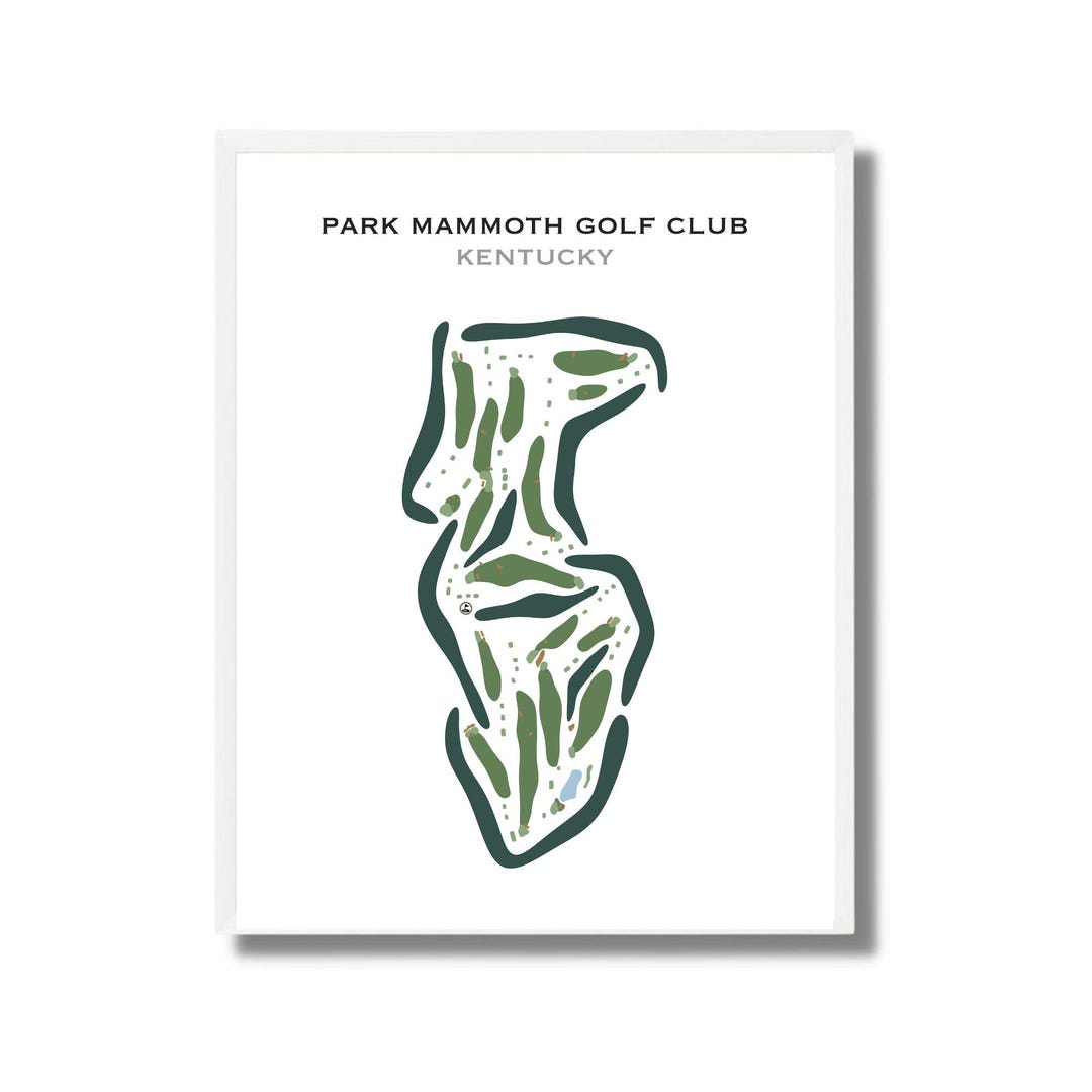 Park Mammoth Golf Club, KY | Golf Course Map, Golf Map, Golfer Gift for ...