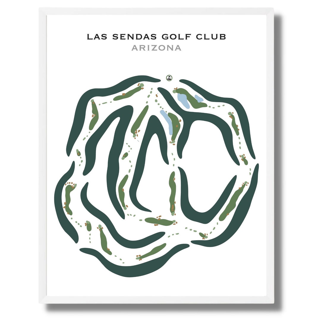 Las Sendas Golf Club AZ Golf Course Map Home Decor Golfer - Etsy