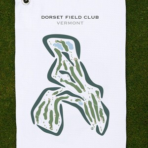 NEW Dorset Field Club, VT | Golf Course Map, Golf Map, Golfer Gift for ...