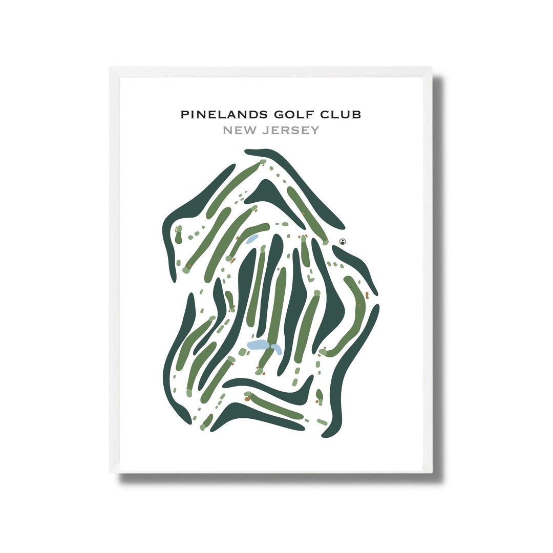 Pinelands Golf Club, NJ | Golf Course Map, Golf Map, Golfer Gift for ...