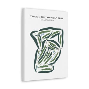 Table Mountain Golf Club, CA | Golf Course Map, Golf Map, Golfer Gift ...